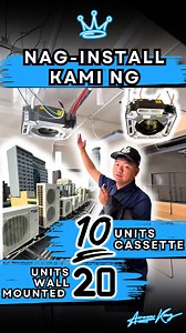 102K views · 1.4K reactions | NAG-INSTALL KAMI NG 10 UNITS CASSETTE TYPE AT 20 UNITS WALL MOUNTED略  Professional Installation by AIRCON KING — siguradong maayos, mabilis, at walang abala!  Flexible payment options: ✔️ Cash ✔️ Credit Card ✔️ Installment ✔️ Home credit  Available kami sa mga branches namin:  Aircon King Antipolo  Aircon King Pampanga  Aircon King Bulacan  Aircon King Cavite  Message us today for FREE estimate! | Aircon King | Facebook