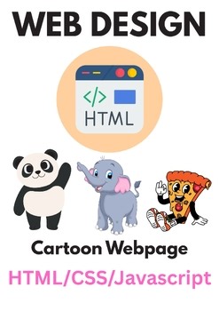 HTML, CSS & JavaScript Project: Favourite Cartoon Webpage 9th - 12th Grade