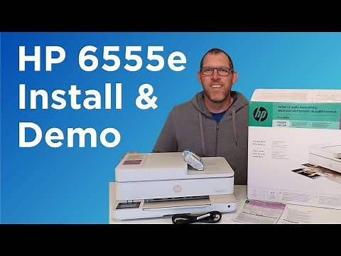 HP 6555e Printer Install and Demo