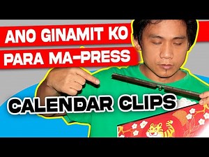 NO RIMMING MACHINE NO PROBLEM!. DIY HOW TO PRESS CALENDAR METAL CLIPS PARA SA 2024 CALENDAR
