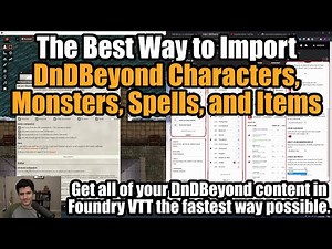 The New Way to Import DnDBeyond Characters, Spells, Items, and Monsters