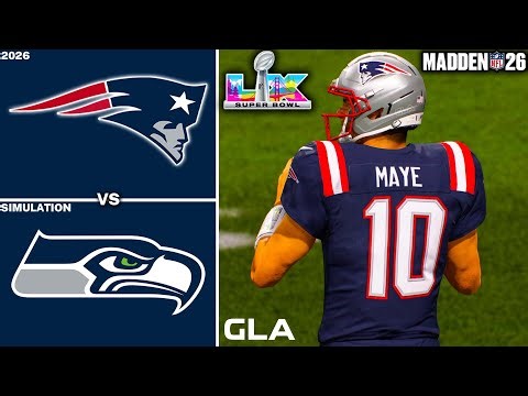 Patriots vs. Seahawks | Super Bowl LX 60 Simulation & Prediction | Madden NFL 26 PS5 Gameplay