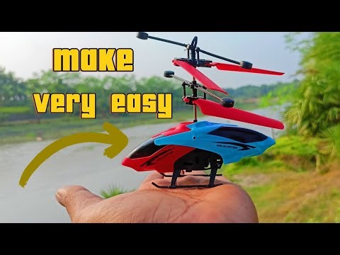 DIY RC Toy Helicopter | Homemade Remote Control Helicopter Project🚁🛩️🚲
