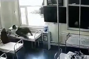 Out-of-control lorry smashes through hospital wall injuring two