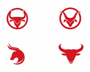 Bull horn logo and symbols template icons app