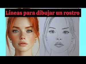Aprende a dibujar un rostro con líneas paso a paso para principiantes