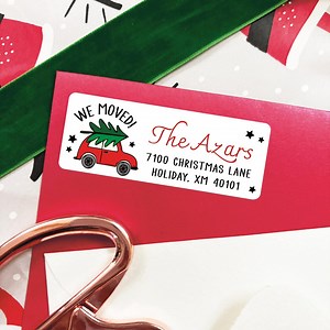 New Address Christmas Labels, We Moved Return Address Labels, Christmas Address Labels Stickers, We've Moved Set of 30 - Etsy