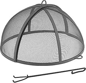 Good Directions 774 Heavy Duty Pit Spark Fire Screen Hinged for Easy Access, 24 Inch
