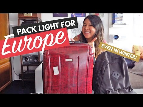PACK LIGHT FOR EUROPE TRAVEL | Step by Step How to Pack a Carry-On Bag (Like a Pro!)