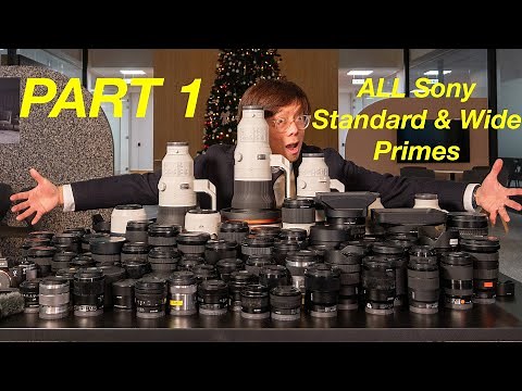 ALL Sony Lenses Tested in One Day! [Part 1: Standard & Wide Primes]