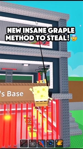 New Insane Graple Method To Steal!😱 #roblox #stealabrainrot