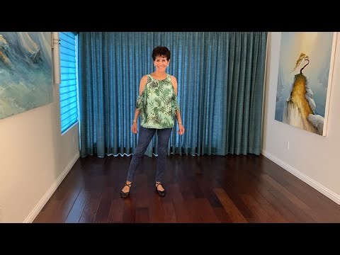 September line dance demonstration and tutorial by Stephie