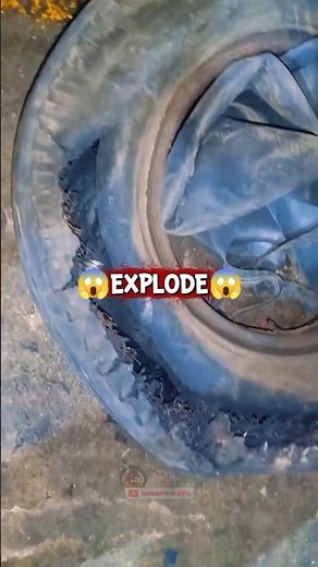 Massive Truck Tire Blowout 💥