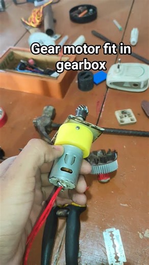 how to fit gear motor in gearbox