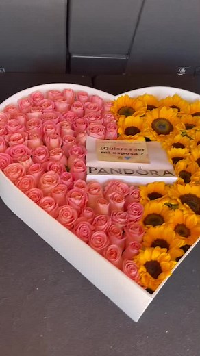 ¿Quieres ser mi esposa? #girasoles#rosas#pandora#anillo#corazon#amor#boda