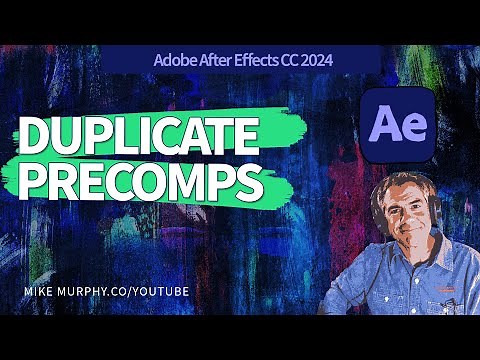 How To Duplicate PreComps In After Effects