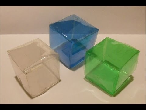 Reutilizando botellas plásticas - EL CUBO - THE CUBE - DIY