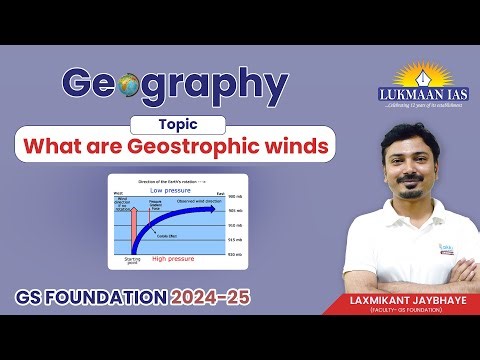 What are Geostrophic winds | Explained by: Laxmikant Jaybhaye | Lukmaan IAS