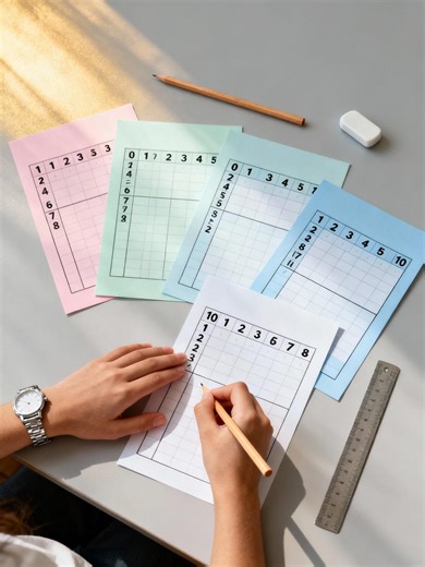 Multiplikation Times Table Sheet - Druckbares PDF für Kinder, Heimschule und Lernen im Klassenzimmer - Etsy.de