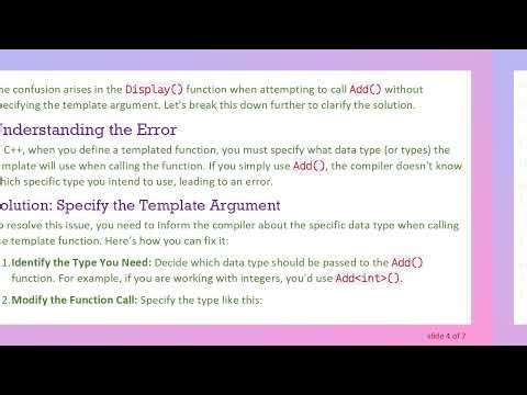 Understanding Templates in C+ + Classes: How to Fix Add() Function Errors
