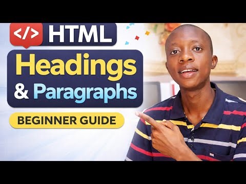 HTML Headings & Paragraphs Explained (h1–h6) | Beginner Guide