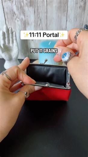 Inspiring Touch on Instagram: "✨ The 11:11 portal is OPEN TODAY! ✨ Put 11 grains of rice in your wallet and watch the magic unfold 💰🌟 This ancient ritual aligns you with the most powerful energetic gateway of the year. Simply hold the rice, repeat the affirmation with faith, and let prosperity flow to you naturally. Your abundant 2026 starts NOW! 🙏✨ . . . #1111Portal #MoneyRitual #Manifestation #Abundance #LawOfAttraction #SpiritualRituals #November11 #AngelNumbers #ProsperityRitual #WealthMa