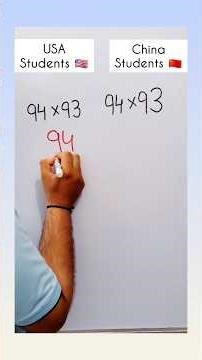 USA vs China Students – Kaun Fast Multiply Karega? #MathsTrick #MultiplicationTrick #Shorts