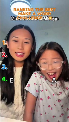 Ranking the best make a word challenge #funny #viral #words