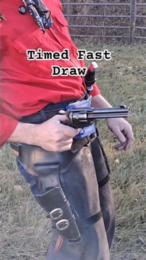 Blazing Fast Draw with my Single action cowboy revolvers.