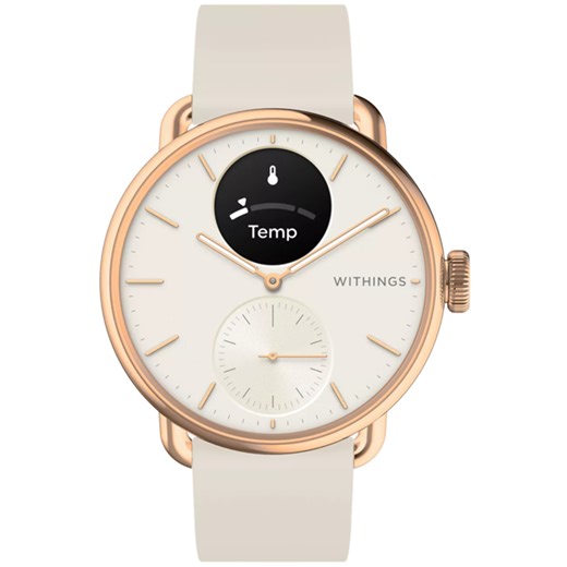 Buy the Withings Scanwatch 2 Hybrid Smartwatch 38mm - Rose Gold Up to 35 Days... ( HWA10-model-3 ) online