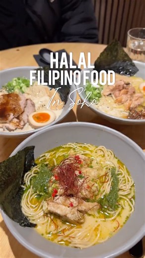 @marsia.eats on Instagram: "Ramo Ramen - 📍Soho ————————————— Probably the last person in London to try the iconic @ramoramen but we got there in the end. For starters we got the karaage chicken, miso baked shrimp dumplings, miso maple wings and of course the pandesal garlic bread. Every single one of these was absolutely divineeee. The dumplings baked in bechamel sauce were creamy, spicy and genuinely one of the best starters I’ve ever had. The garlic bread certainly lived up to the hype. Sweet