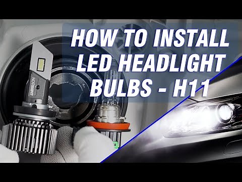 How to install led headlight bulbs - H11/H8/H9/H16/H10/9005/9006/9012/880/881 - Novsight LED