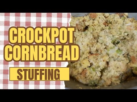 Easy Crockpot Cornbread Stuffing Recipe | Thanksgiving Dinner Ideas