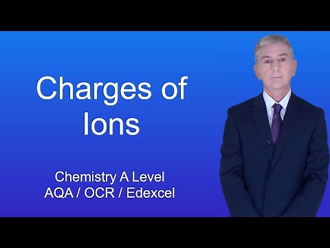 A Level Chemistry Revision "Charges of Ions"