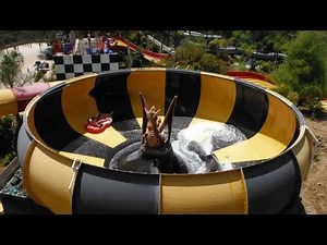 HD POV - Dragon's Den Water Slide - Raging Waters - Water Park
