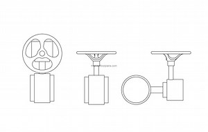 Landing Valve - Free CAD Drawings