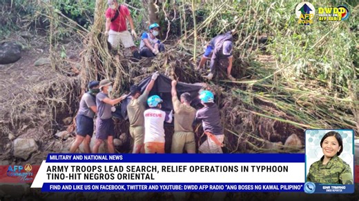 AFP COMMUNITY NEWS | 12 November 2025 News Anchor: Rofh Suzon-Abay "MILITARY AND NATIONAL NEWS" -NO COPYRIGHT INFRINGEMENT INTENDED- DWDD 1134 kHz AM on your Radio Dial Please Subscribe to our Youtube Channel : DWDD AFP RADIO https://www.youtube.com/DWDDAFPRADIO #OneAFPOnePhilippines #StrongAFPStrongPhilippines #OurSeasOurRightsOurFuture #ProtectingtheSeasSecuringOurFuture #AFPyoucanTRUST #AFPRespondsUwan #AFPCommunityNews #BAYANINGSUNDALO #SundaloSalamatsaSerbisyo #afpnews #newsupdatetoday #Lat