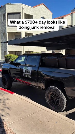 2 jobs= $850 😎 help us grow our business by clicking that follow button #truckbusiness #junkremoval #smallbusiness #fyp #viral