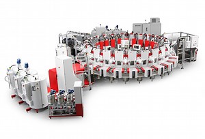 Polyurethane direct injection on upper machines - Stemma Srl
