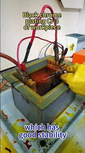 Black chrome plating process