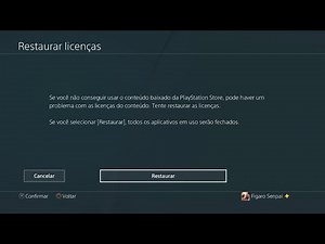 Como Restaurar As Licenças de Jogos No PS4