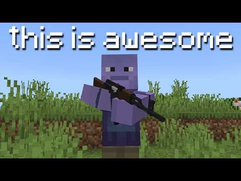 Minecraft Bedrock, With GUNS