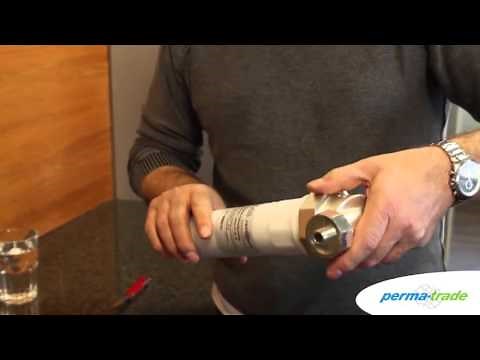 Wechsel der Filterkerze des permaster sanus und Einbau permaquell