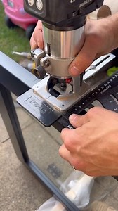 The router was 1st choice over the chisel on these pre finished black glazed doors, quicker and neater finish for the hinge | Elmwood Carpentry