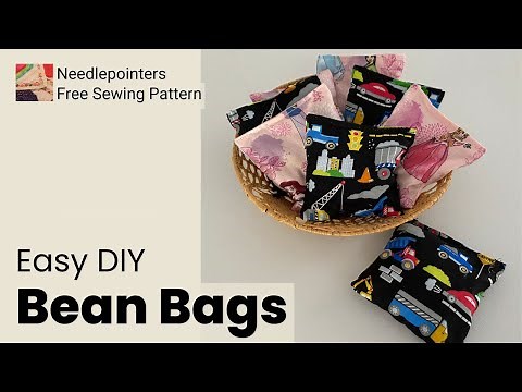 DIY Bean Bags with Scrap Fabric - Easy DIY Tutorial