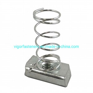[Hot Item] Stainless Steel 304 T-Shaped Spring Nut Spring Strut Channel Nut A2 Nuts Square T-Shaped Spring Lock Nut Long Spring Channel Nuts