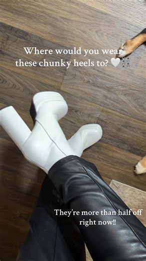 Wearing my double platform chunky heels! Where would you wear these to? 🗡️⛓️💸 #heels #fashion #valentinesday #newyears #y2k