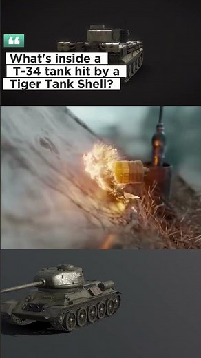 What's like inside a T-34 Tank hit by a German Tiger Tank Shell? - World War 2 Dark Secrets #ww2