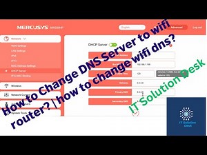 How to Change DNS Server to wifi router? | how to change wifi dns? | wifi router