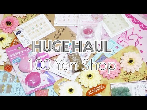 100 Yen Shop Japan: Nail Art & More | Huge Collective Haul 2017 ♡